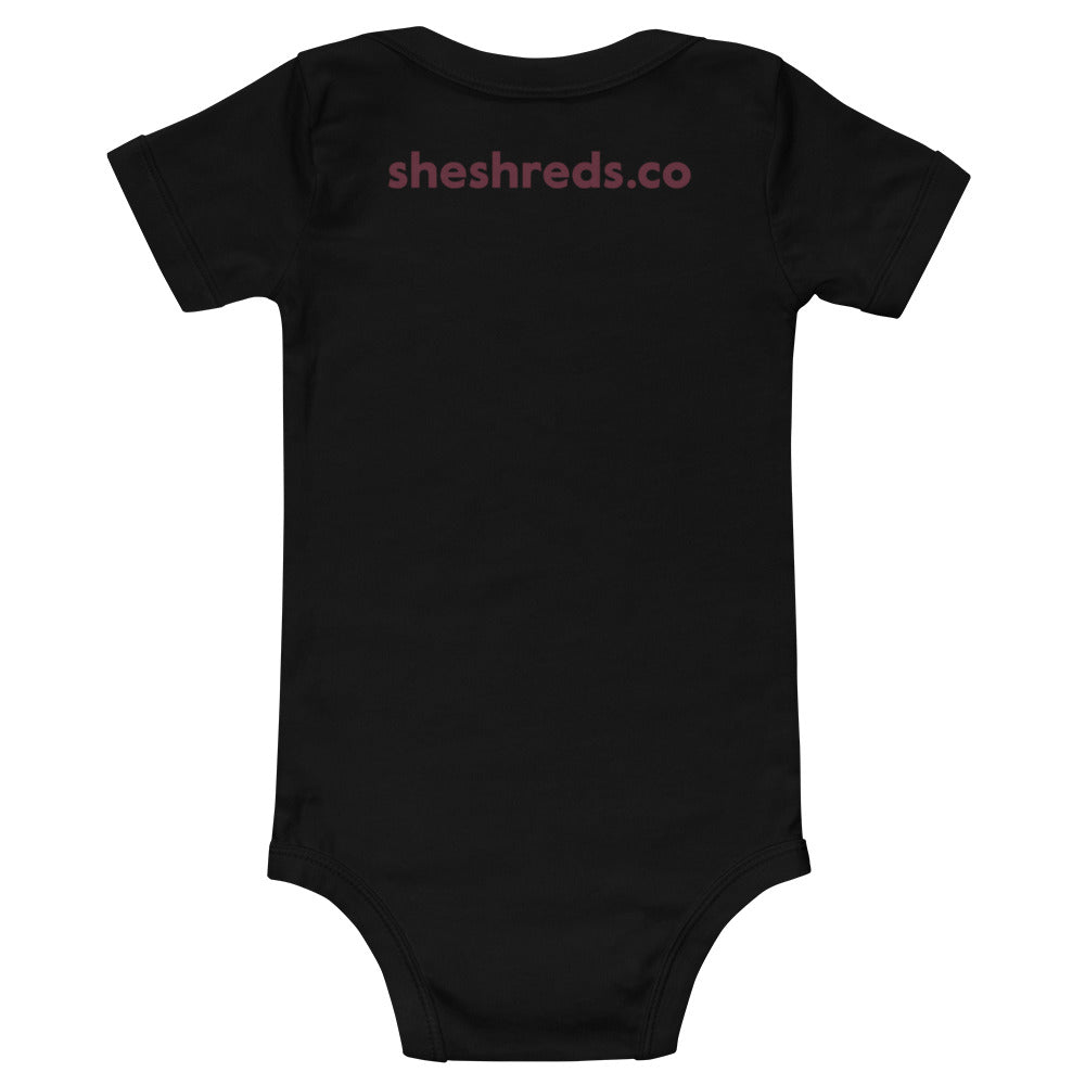 Mini Shredder Baby Body Suit Crown – SheShreds.co