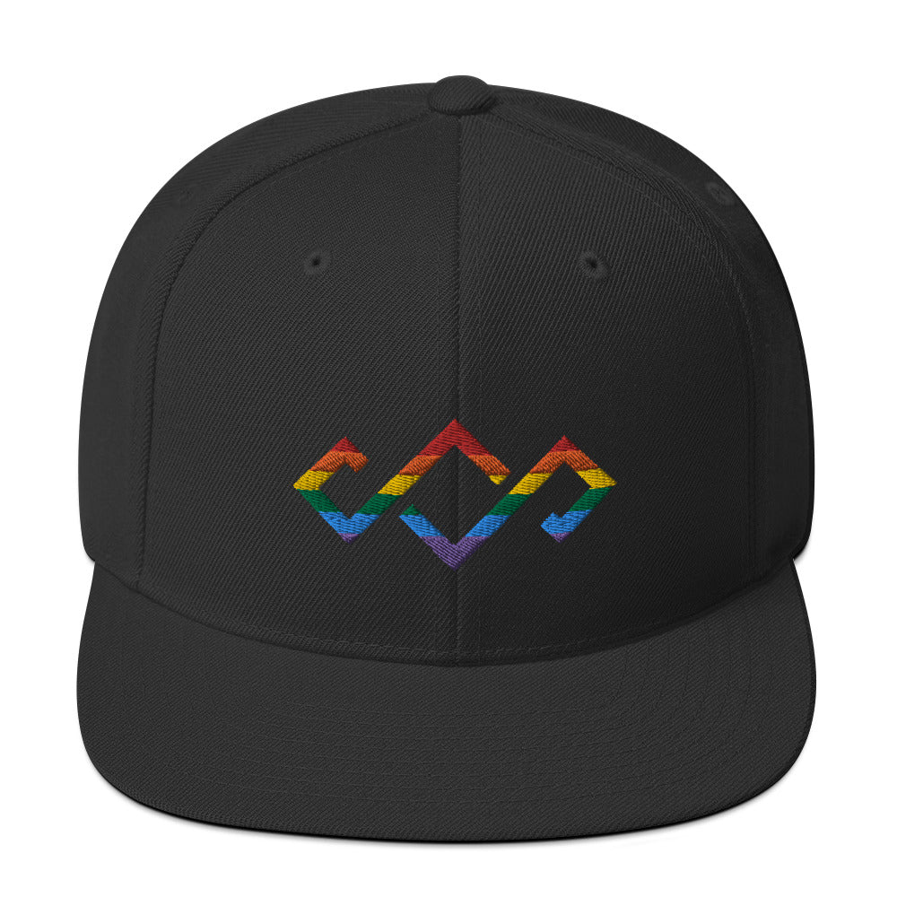 Ava Snapback - Rainbow Logo – SheShreds.co